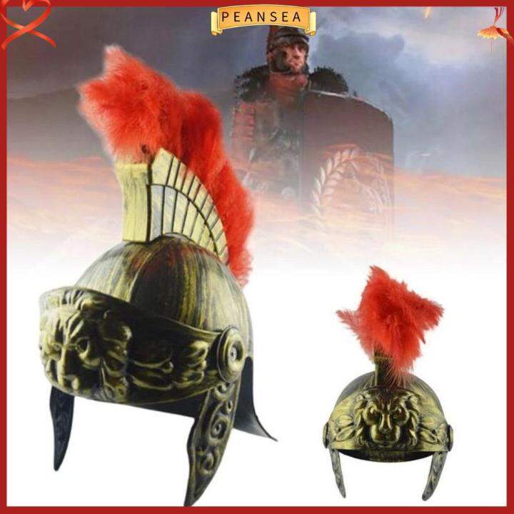 PEANSEA Novelty Vintage Helmet Medieval Ancient Roman Cosplay Roman Hat ...