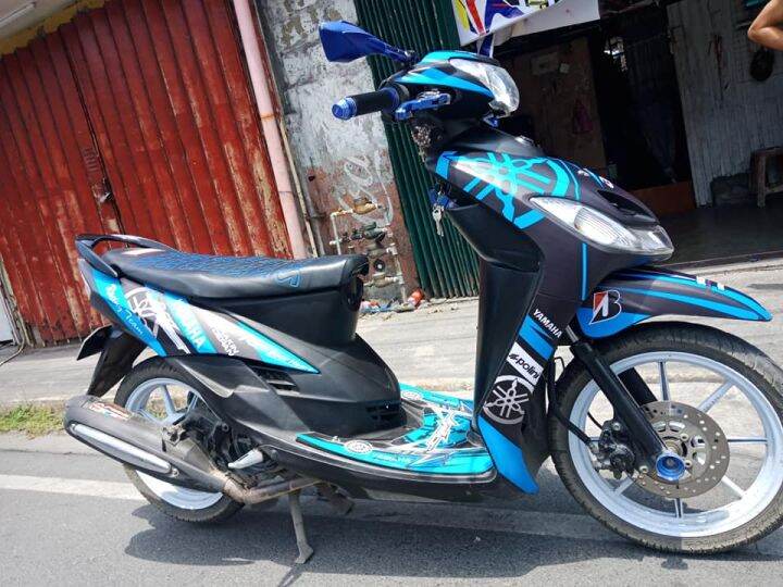 Decals, Sticker, Motorcycle Decals for MIO SPORTY,blue/matte sticker ...