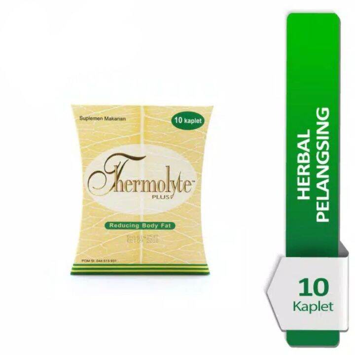 Thermolyte plus 10 kaplet / Obat Pelangsing / Penurun Berat Badan ...