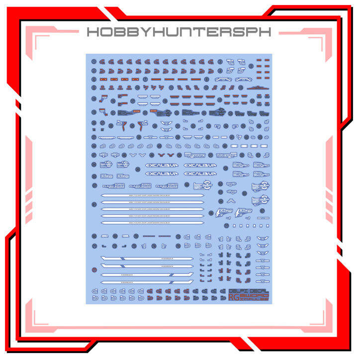 Delpi Decal: RG Sword Impulse Waterslide Decal | Lazada PH