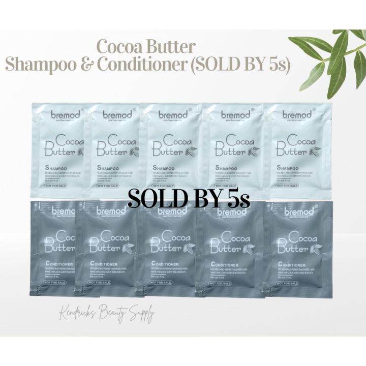 Bremod Cocoa Butter Hair Shampoo Conditioner Sachet (Sold by 5s ...