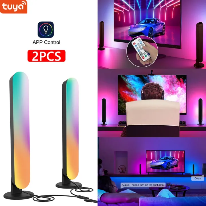 2pcs Rhythm Light Bar Smart APP Control Music Rhythm Light Bar WiFi+BLE ...