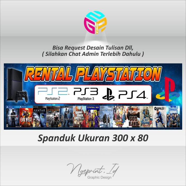 Spanduk/Banner/Backdrop Rental PS Ukuran 300 x 80 | Lazada Indonesia