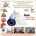 (1 Meter) Alas Meja Plastik/ Lapik Meja /Balut Buku/ PVC Clear/Jernih ...