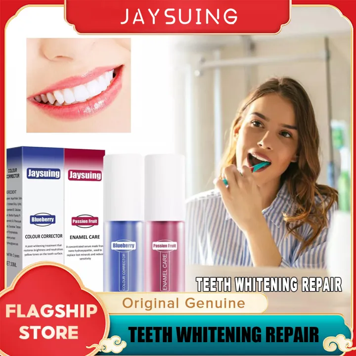 Jaysuing Fruit Tooth Care Toothpaste Blueberry Whitening Teeth Repair ...