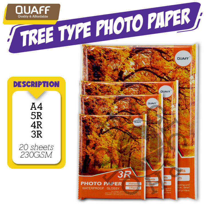 Magic photo QUAFF Glossy Photo Paper 180gsm - 230gsm A4 | 5R | 4R | 3R ...