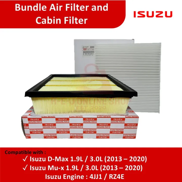 Bundle Air Filter and Cabin Filter for Isuzu D-Max Mu-x 1.9L 3.0L ...