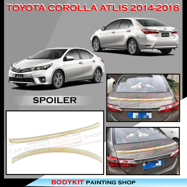 TOYOTA COROLLA ALTIS & LEVIN 2014-2018 REAR TRUNK SPOILER LIP -MATERIAL ...