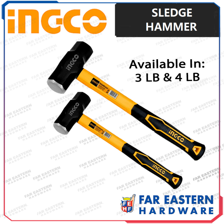 INGCO Sledge Hammer 3lbs | 4lbs INHT | Lazada PH