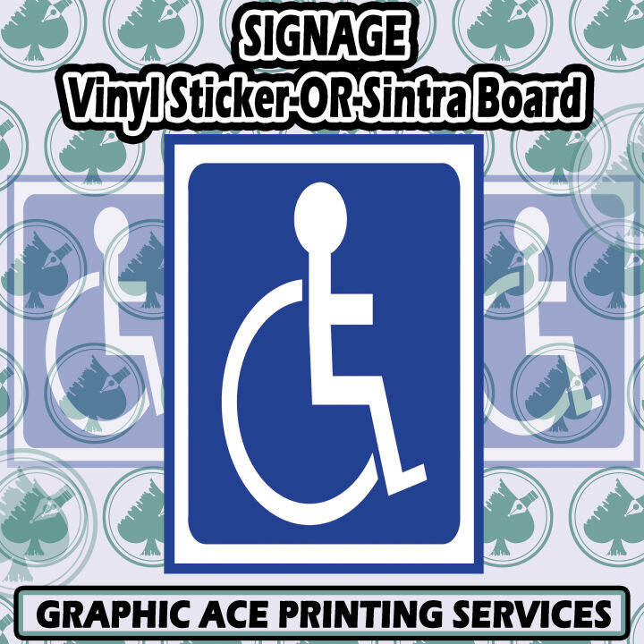 PWD Signage Waterproof Sticker or Sintra Board A4 Size | Lazada PH