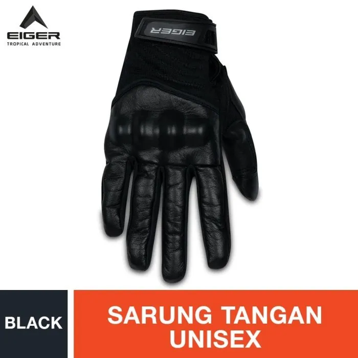 Sarung Tangan Eiger Riding Knuckle Day Ride Gloves 91000 2215 Black | Lazada Indonesia