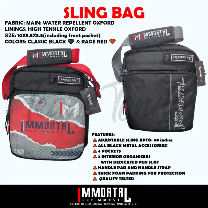 IMMortal Motobag Sling Bag | Lazada PH