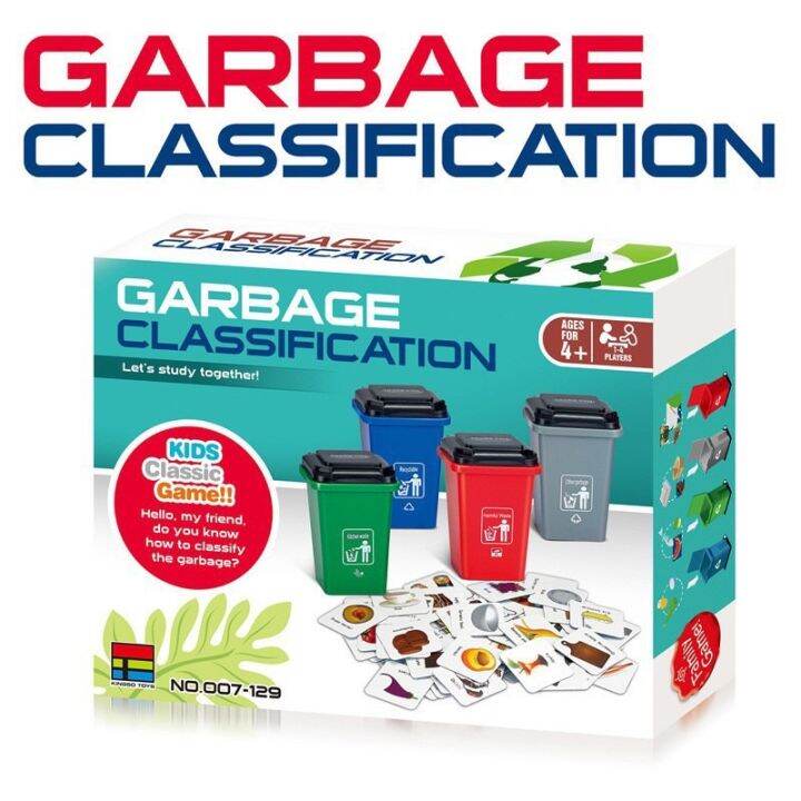 โปรโมชั่น บอร์ดเกมส์แยกขยะ Garbage Classification Board game เกมส์ฝึกท่องคำศัพท์ แยกชนิดขยะการ์ด ...