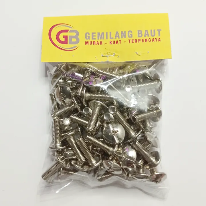 1 Pak Baut Body Nekel 6x20 / Baut Body Supra Karisma | Lazada Indonesia