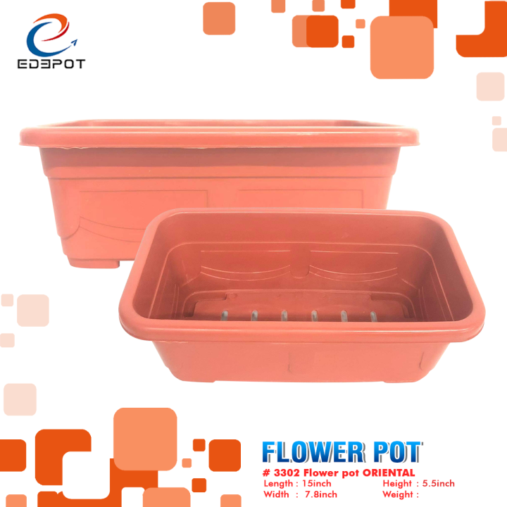 Plastic Flower Pot Oriental 3302 / Plastic Paso / Pot for Plant / Pots ...