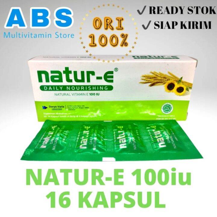 natur e 100 iu 16 kapsul natur-e | Lazada Indonesia