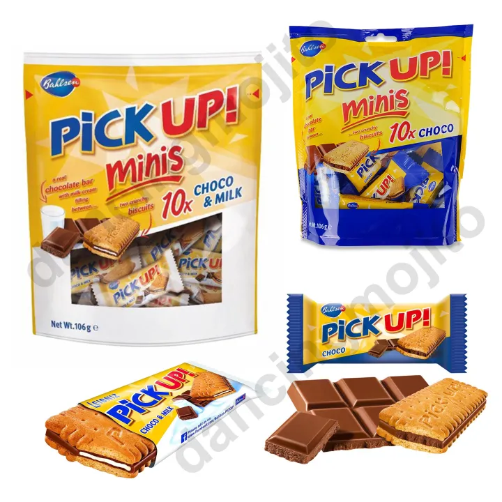Bahlsen Pick Up Minis Chocolate Bar Crunchy Biscuit (106g) - Choco ...