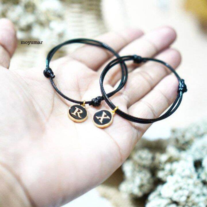 GELANG INITIAL EPOXY 1 HURUF single slide (beli 10 gratis 1) / GELANG ...