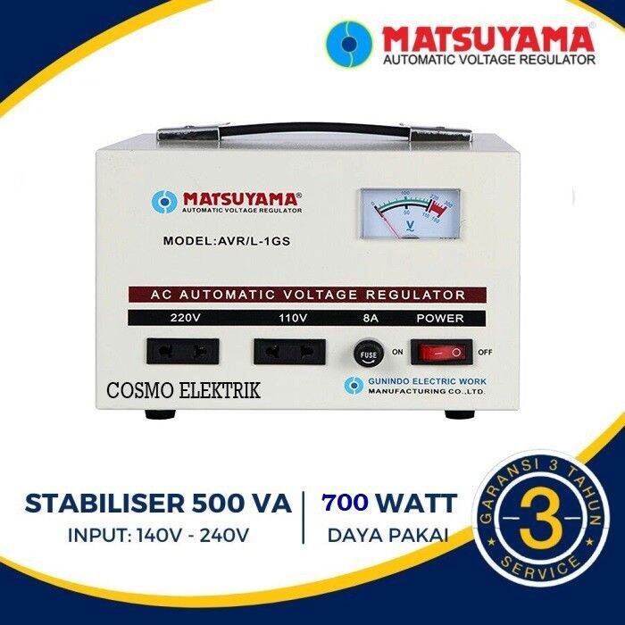 MATSUYAMA Stavolt 1000w / Stabilizer 1000 watt AVR/L-1GS | Lazada Indonesia