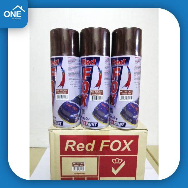 [ยกโหล] สีสเปรย์ Red Fox ยกลัง สเปรย์ยกลัง สีสเปรย์ RedFox 12 กระป๋อง | Lazada.co.th