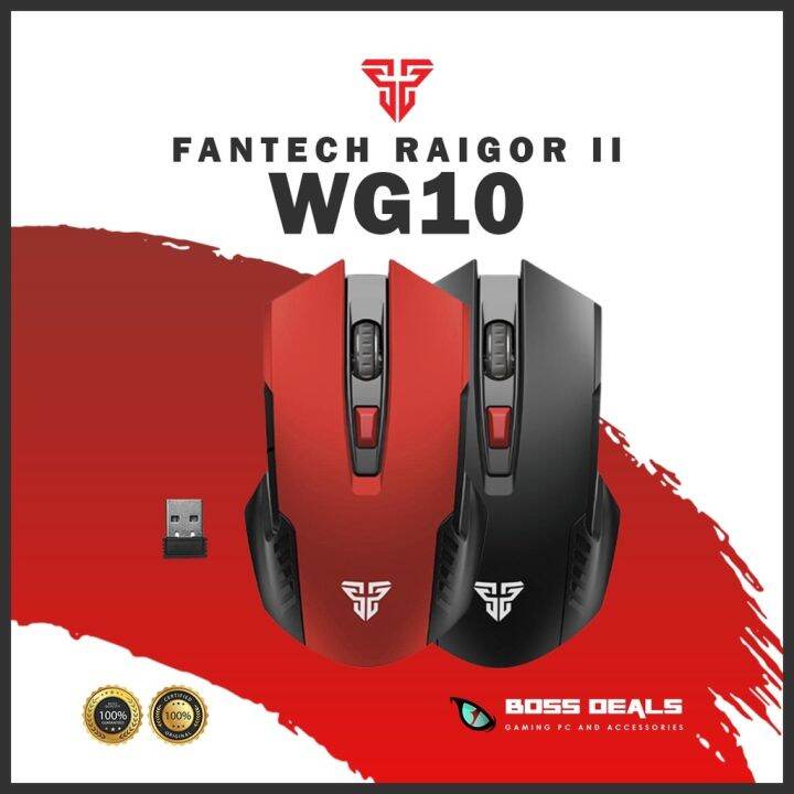☎ FANTECH WG10 RAIGOR II WIRELESS GAMING MOUSE | Lazada PH