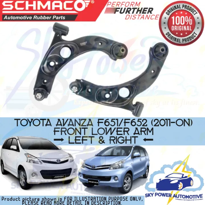 TOYOTA AVANZA F651/F652 (2011-ON) SCHMACO LOWER ARM (FRONT LEFT & RIGHT ...