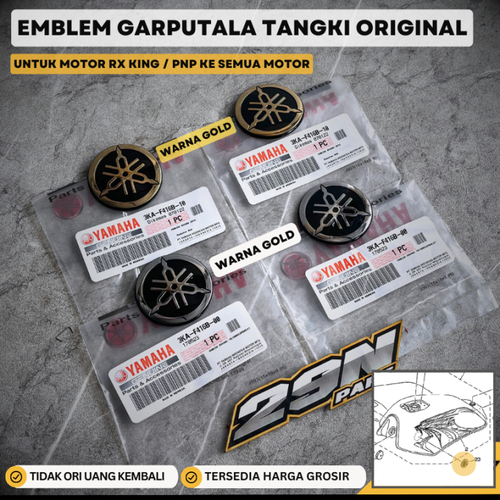 Emblem Sticker Logo Tangki Garputala Yamaha Rx king ORIGINAL | Lazada ...