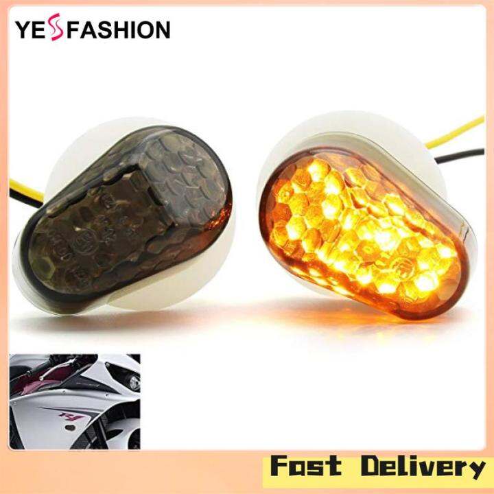 Yesfashion Store IN stock For Yamaha Large Displacement Motorcycles Flush Mount LED Turn Signals ...