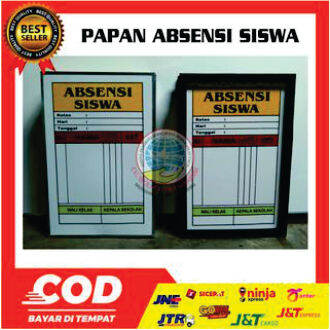 Papan Absensi Siswa Ukuran 40x60cm | Papan Absen Kelas | Lazada Indonesia