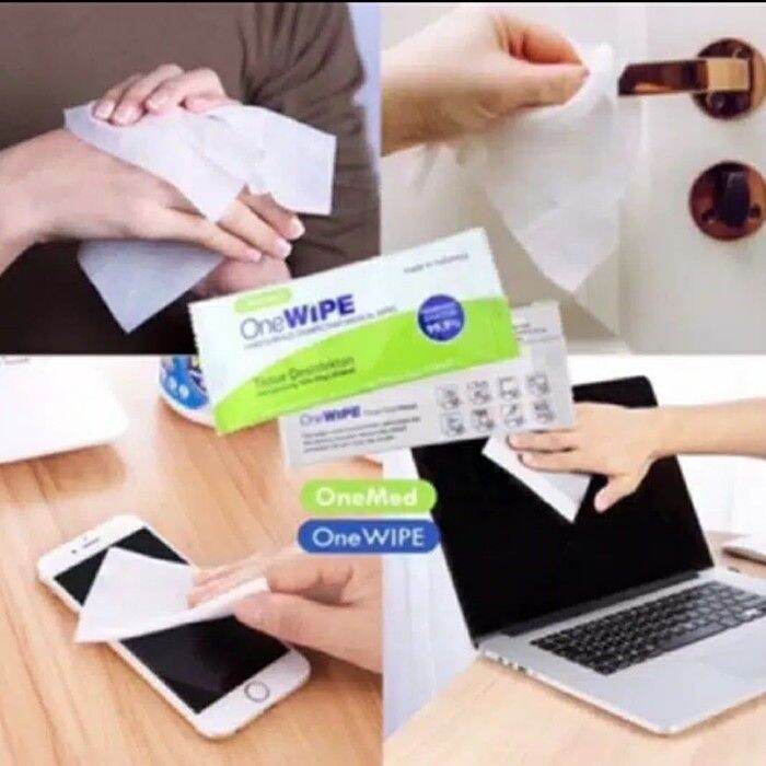 Tissue Alkohol Sterile OneMed Tisu Tissu Desinfektan OneWipe Hand ...