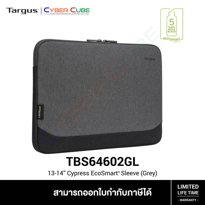 Targus ( TBS64602GL ) 13-14" Cypress Sleeve with EcoSmart Grey ...