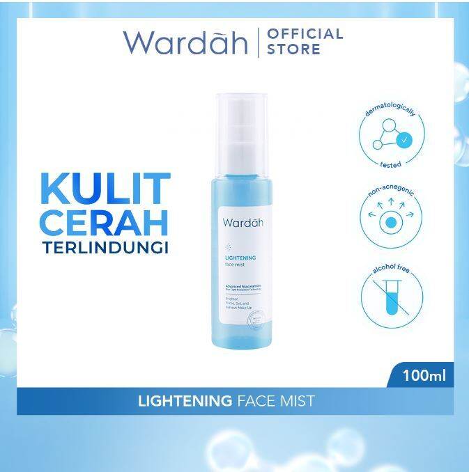 WARDAH LIGHTENING FACE MIST 60 ML - FACE MIST 3-IN-1 DENGAN ADVANCED ...