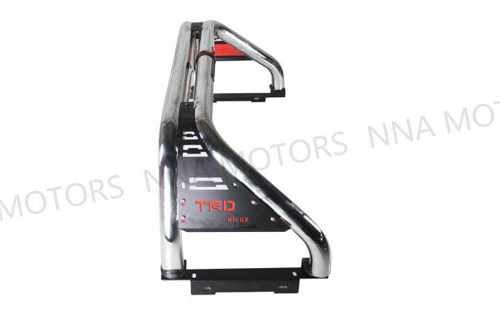 TOYOTA HILUX VIGO/REVO/CONQUEST Roll Bar Pure Stainless Red TRD Logo ...