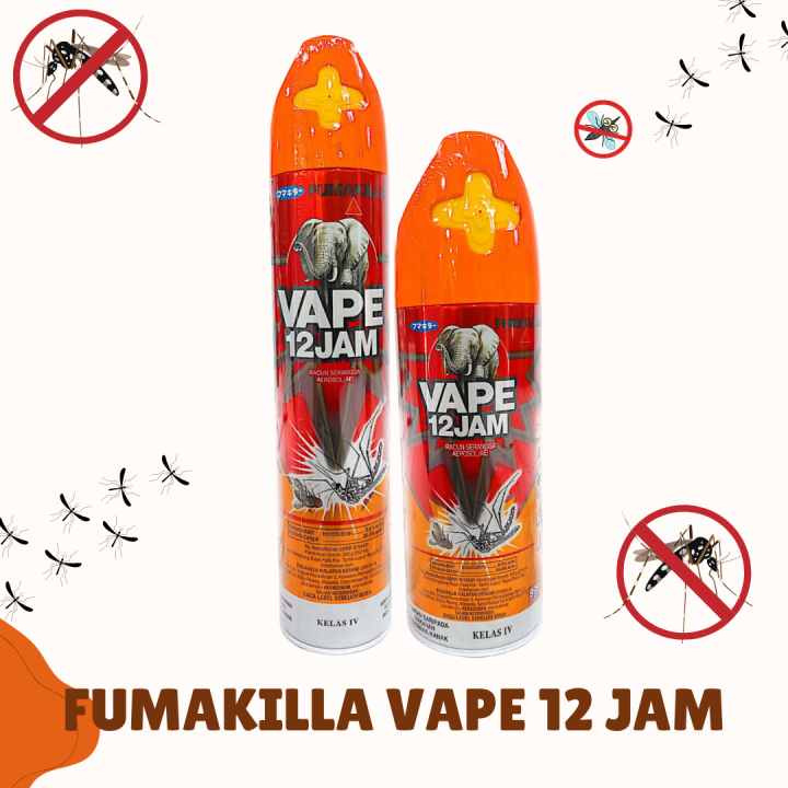 Fumakilla VAPE 12 Jam Racun Serangga Aerosol (AE) 276ml-552ml | Lazada