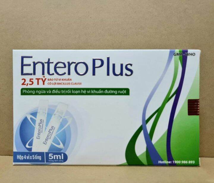 MEN VI SINH ENTERO PLUS CÂN BẰNG HỆ VI SINH ĐƯỜNG RUỘT HỘP 20 Ống giúp ...