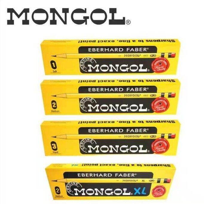 (Original) Genuine Mongol Pencil #1, #2, #3, XL 12pcs/Box | Lazada PH