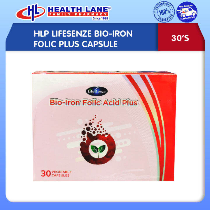 HLP LIFESENZE BIO-IRON FOLIC PLUS CAPSULE (30'S) | Lazada