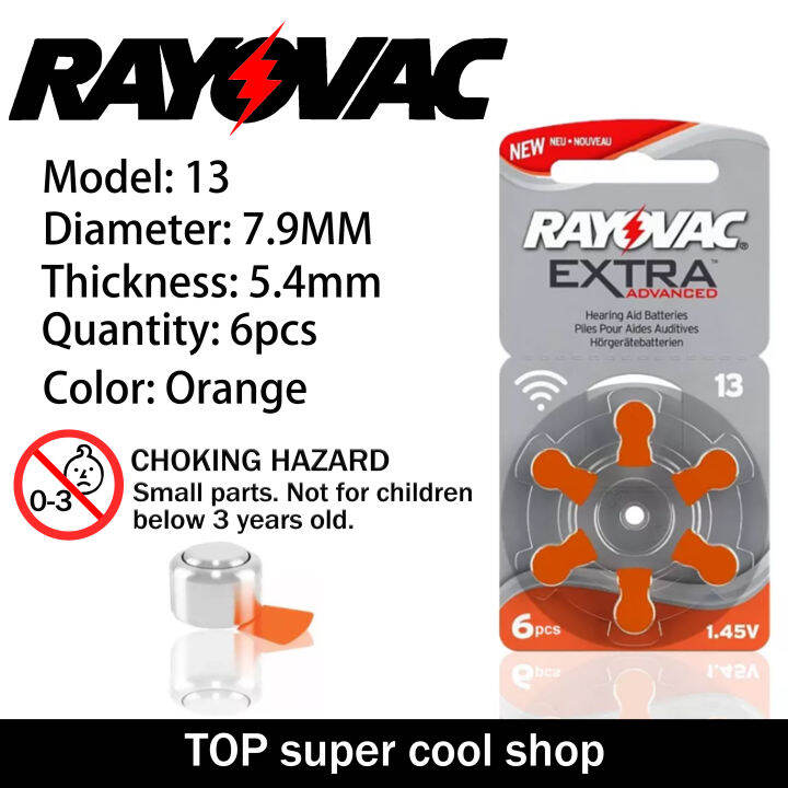 Rayovac Extra Advanced Hearing Aid Batteries 13 (PR48) | Lazada PH