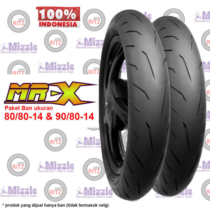 Ban Motor Matic 80/80-14 dan 90/80-14 Mizzle MR X Soft Compound series ...