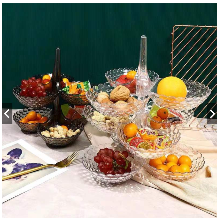 Stylish Multi-layer Fruit Tray Acrylic Material Storage Fruit Tray ...