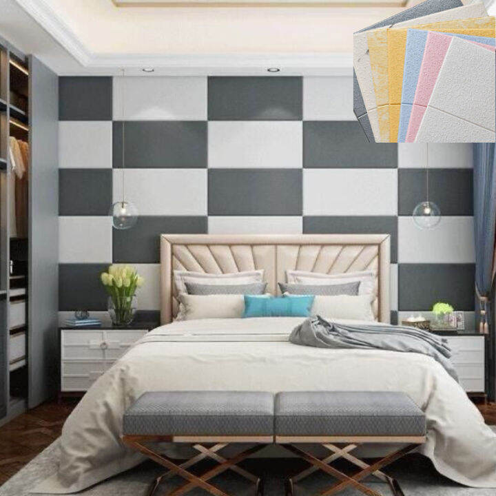 MARKAS HL0541 Wallpaper Dinding 3D Panel Kamar Tidur Kamar Mandi dan ...