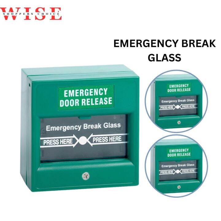 EMERGENCY BREAK GLASS BOX EMERGENCY EXIT BOTTON ACCESS CONTROL | Lazada PH