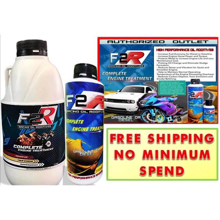 F2R RACING OIL ADDITIVES COMPLETE ENGINE TREATMENT - 250 ML / 1 LITER ...