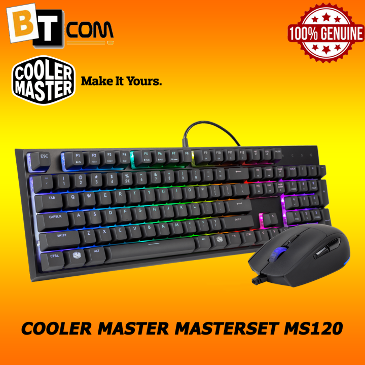 Cooler Master MasterSet MS120 Mem-Chanical Full RGB Gaming Keyboard and Mouse Combo SGB-3050 ...