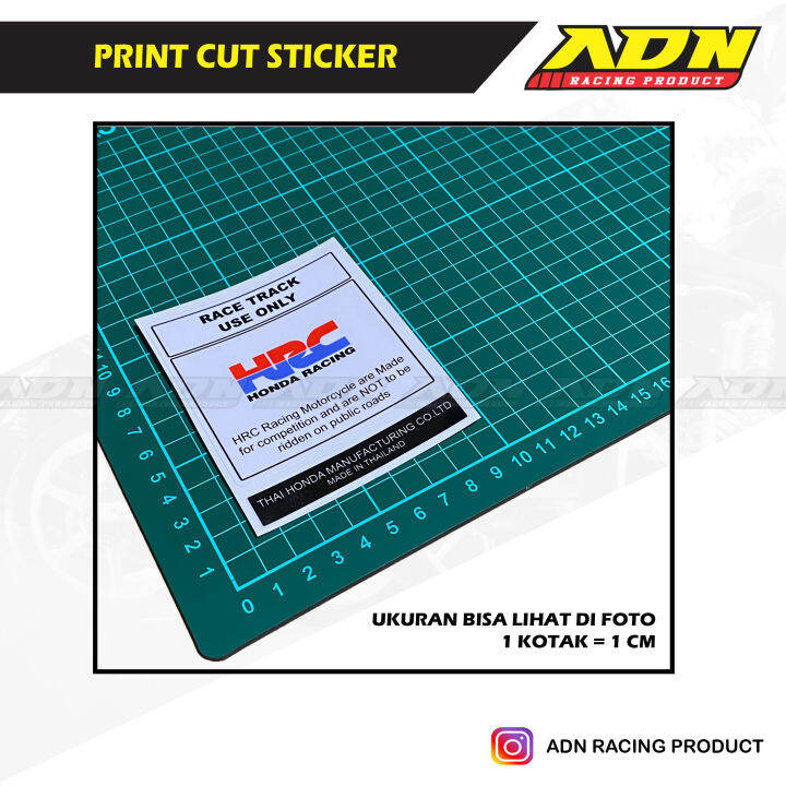 Stiker Tangki HRC Race Track Use Only | Lazada Indonesia