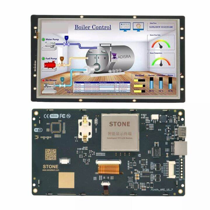 7 Inch Hmi Serial Lcd Display Module With Program Touch Screen For Arduino Raspberry Pi Esp32