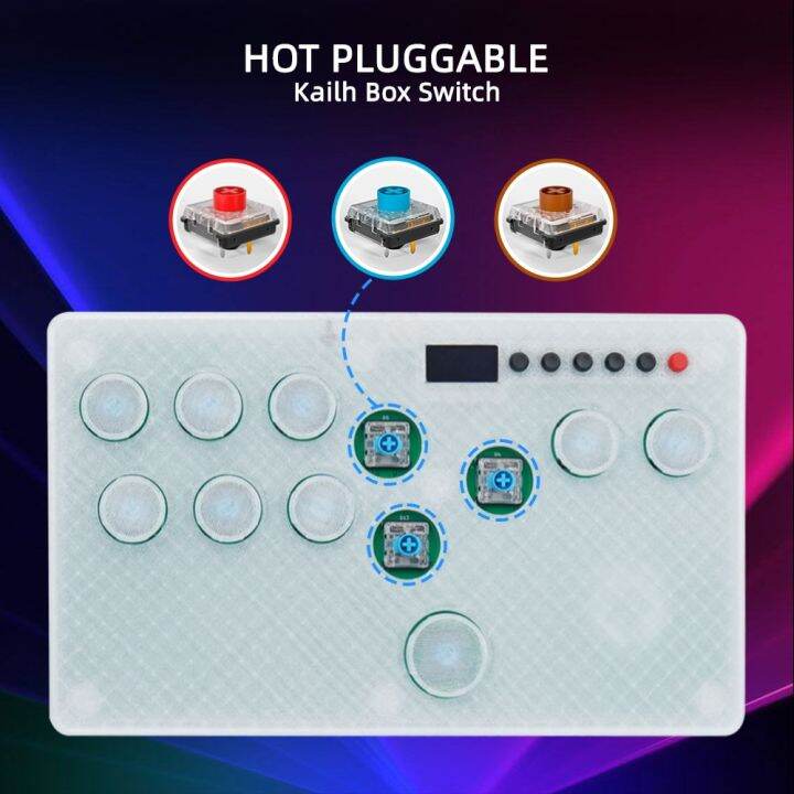 Fightingbox Mini Flatbox Hitbox Buttons Left-Handed Layout Arcade ...