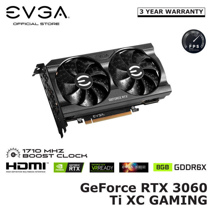 EVGA GeForce RTX 3060 Ti XC GAMING, 08G-P5-3663-KL, 8GB GDDR6, Dual-Fan ...