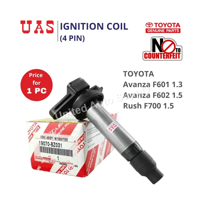 TOYOTA Ignition Plug Coil 4 PIN for TOYOTA Rush F700 Avanza F601 F602 ...