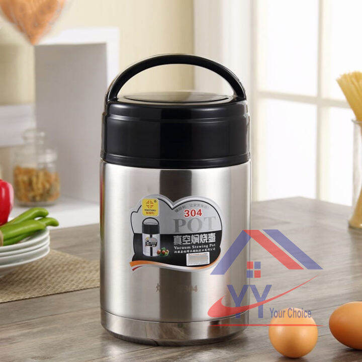 SUS304 Stainless Steel Vacuum Stewing Pot/Thermal Food Container Vacuum Pot/Soup Keeping Vacuum ...